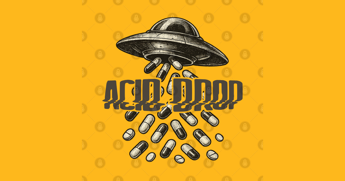 ACID DROP – UFO Rave Design-ORIGINAL - Rave Party - T-Shirt | TeePublic