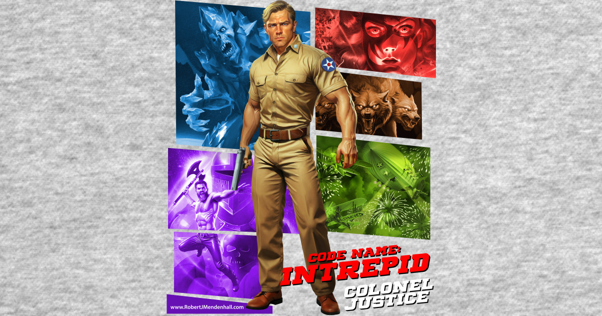 Code Name: Intrepid - Colonel Justice Art Panel - Superhero - T-Shirt ...
