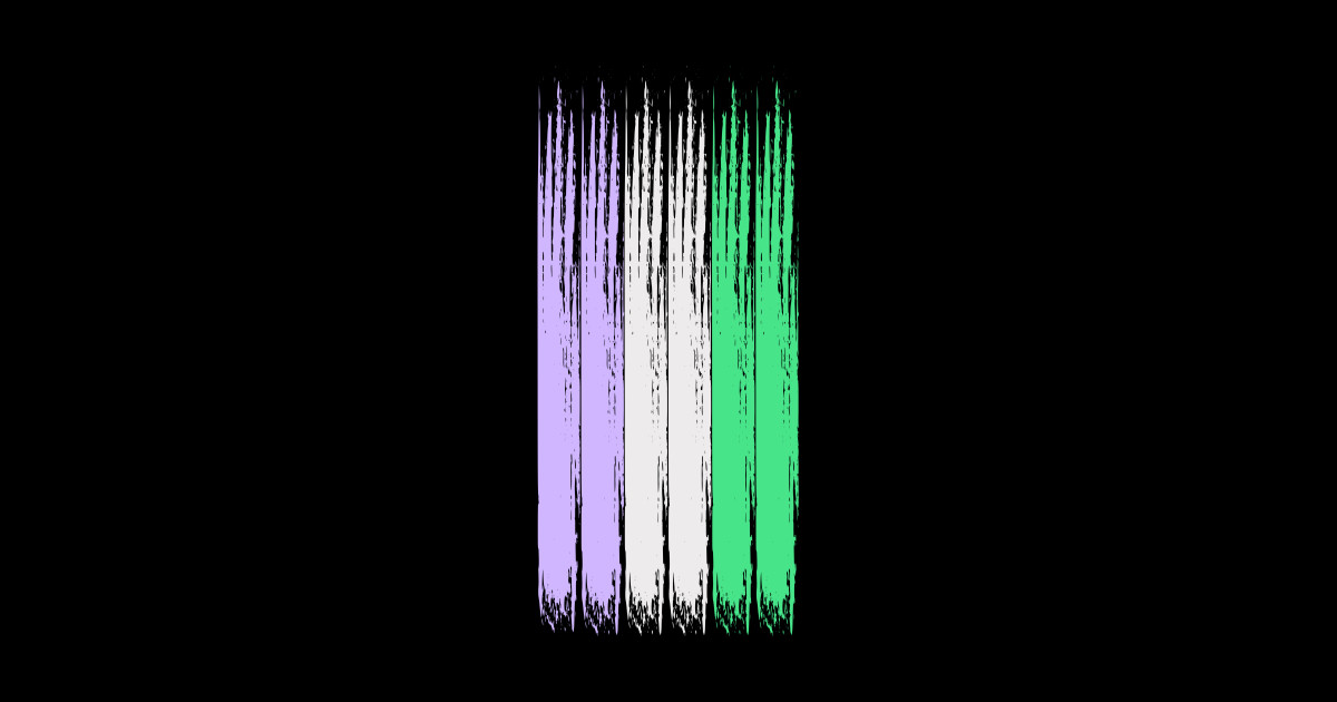 Pride Collection - Genderqueer Pride Flag (Paint Streak/Vertical ...