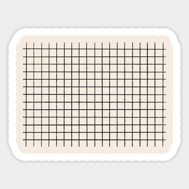 Grid Design - Grid - Sticker | TeePublic