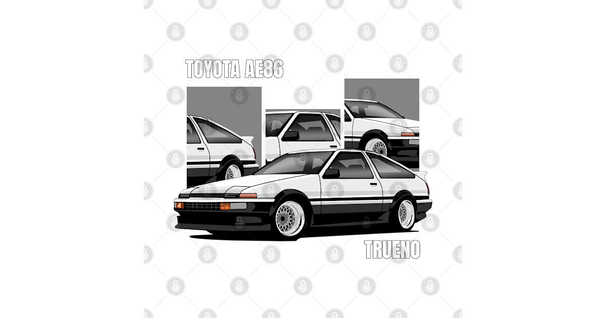 Toyota Corolla AE86 Levin Classic Design - Ae86 - T-Shirt | TeePublic
