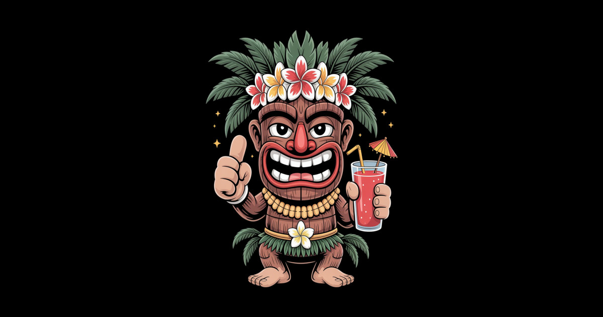 Tiki Hawaiian Summer Tropical Luau Party - Tiki Hawaiian Summer ...