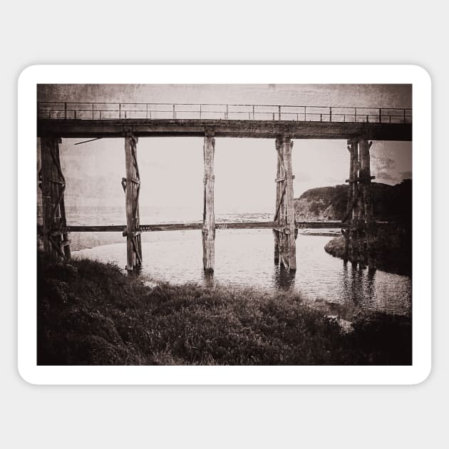 Railway Bridge - Beach - Sticker | TeePublic