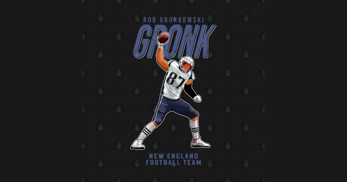 Rob Gronkowski #87 New England Football Team - Rob Gronkowski - T-Shirt ...