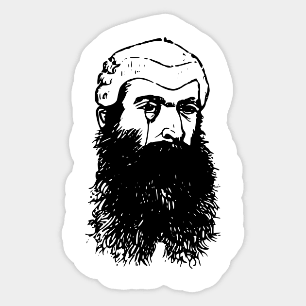 The Bearded Judge - Beard - Sticker | TeePublic
