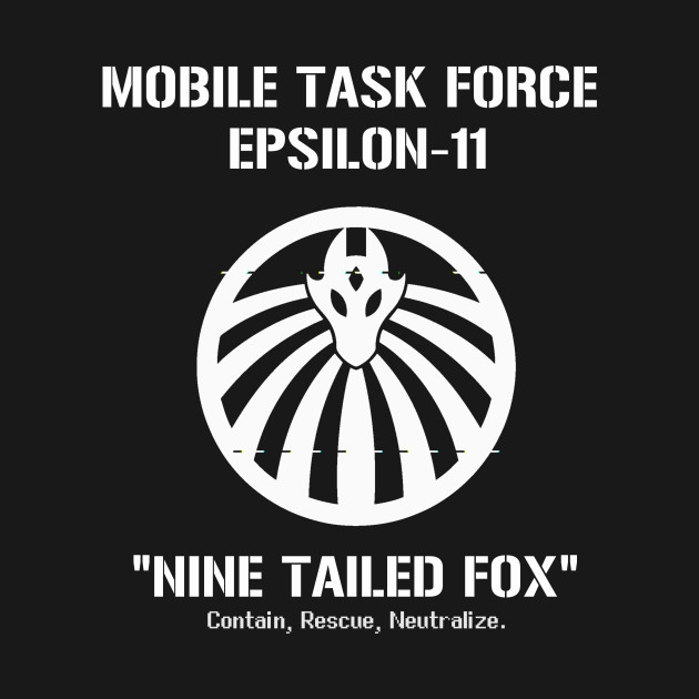 Mobile Task Force Nine Tailed Fox - Scp - T-Shirt | TeePublic