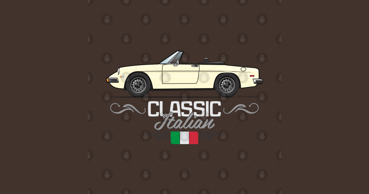 Italian Cream - Alfa Romeo Spider Veloce - T-Shirt | TeePublic