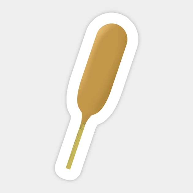 corn dog plain - Corn Dog - Sticker | TeePublic