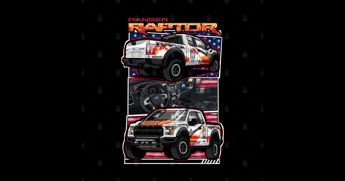 Monster Raptor truck - Truck - Sticker | TeePublic