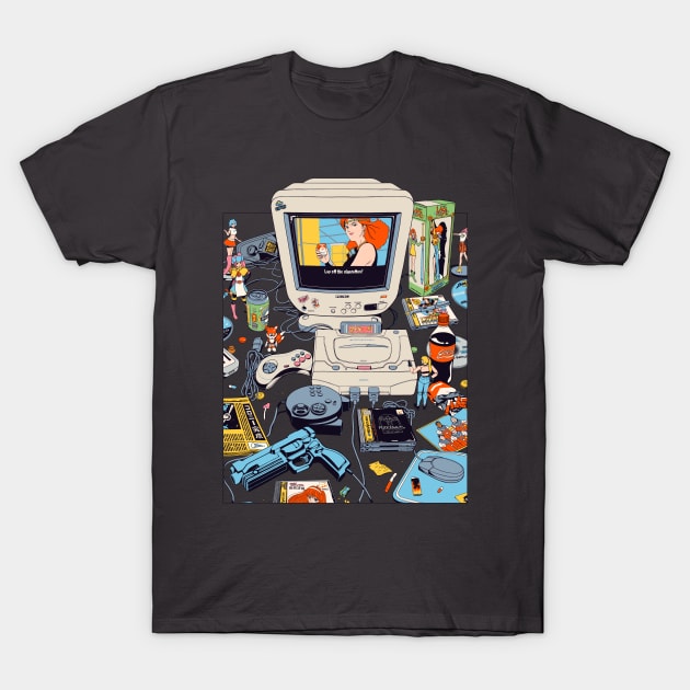 Vintage Gamer - Retro Gamer - T-Shirt | TeePublic