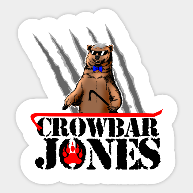 Crowbar Jones 2 - We Bare Bears - Sticker | TeePublic