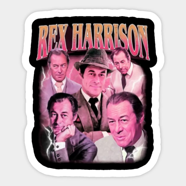 Rex Harrison vintage style - Rex Harrison - Sticker | TeePublic