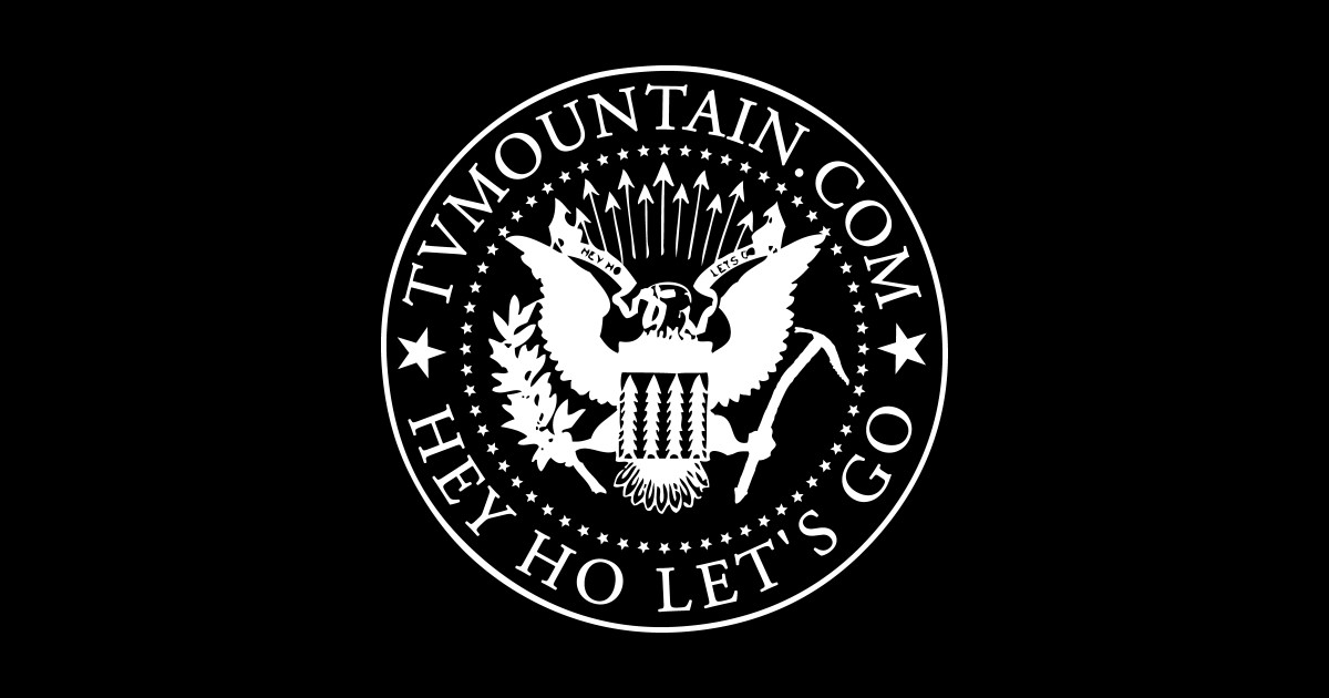 tvmountain logo Hey Ho Let's Go - Tvmountain - Sticker | TeePublic
