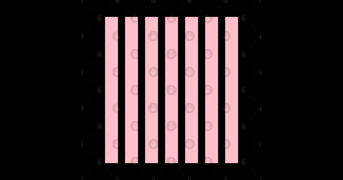 pink and black Vertical Stripes - Vertical Stripes - Sticker | TeePublic
