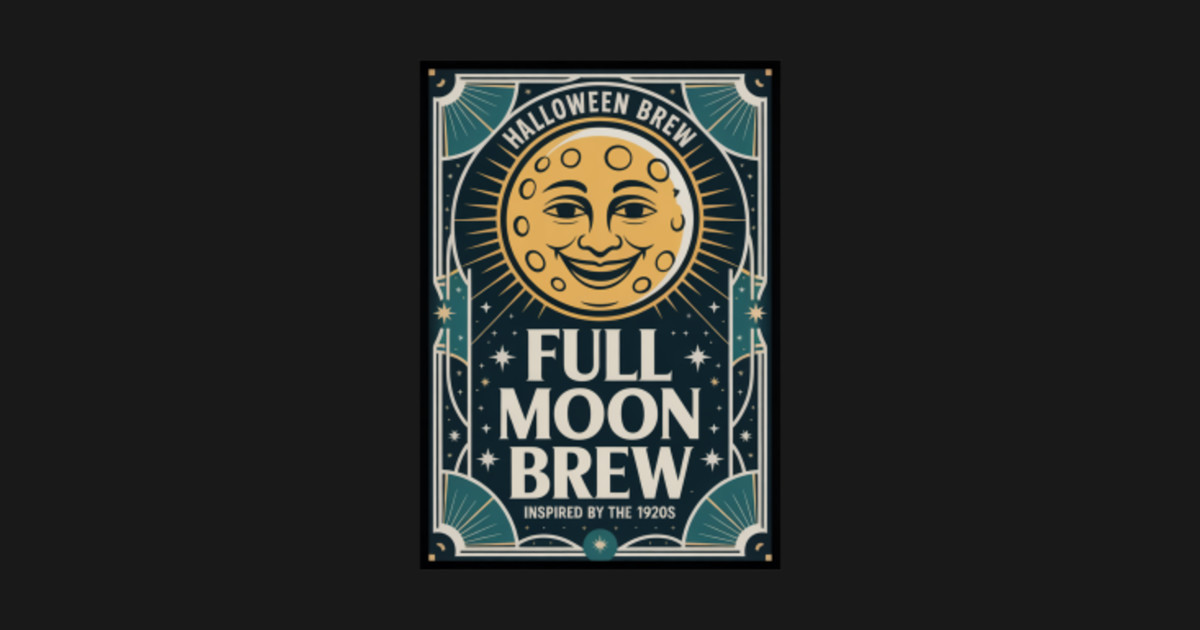 Halloween Potion Full Moon Brew - Full Moon Potion - T-Shirt | TeePublic
