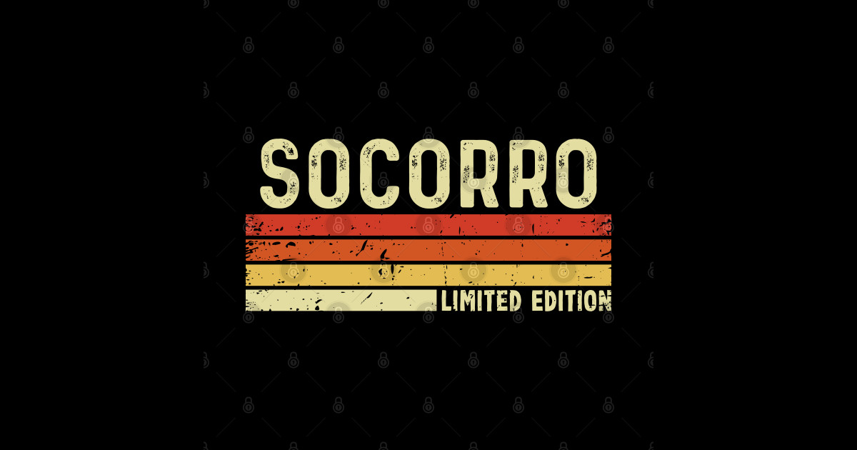 Socorro Name Vintage Retro Limited Edition Gift - Socorro - Sticker ...