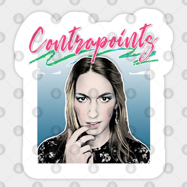 Contrapoints - Aesthetic Fanart Design - Contrapoints - Sticker | TeePublic