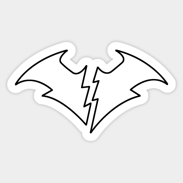 Red Death Metal Emblem V2 - Dc - Sticker | TeePublic