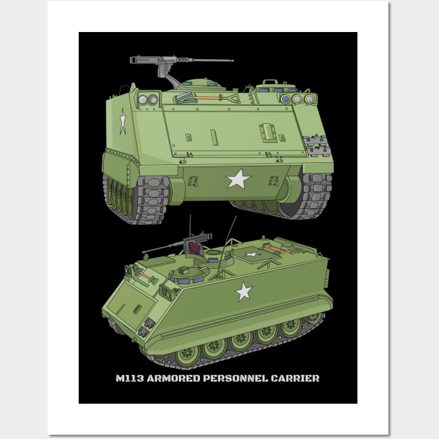 M113 Armored Personnel Carrier APC Diagram Gift - M113 Armored ...