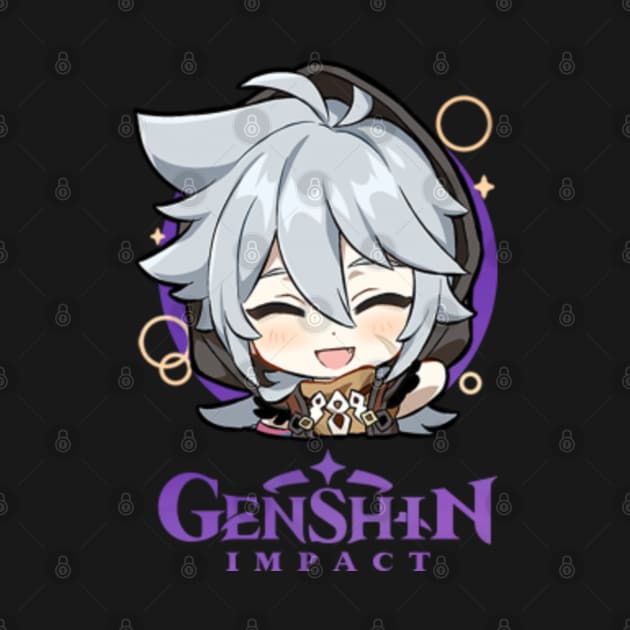 Razor Chibi Genshin Impact - Genshin Impact - T-Shirt | TeePublic