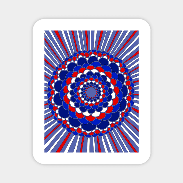 Happy 4th of July Mandala - Trending - Magnet | TeePublic