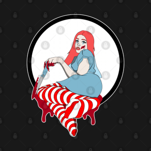 Five Nights At Wendys Horror Killer Wendys Mascot Girl Halloween Illustration Five