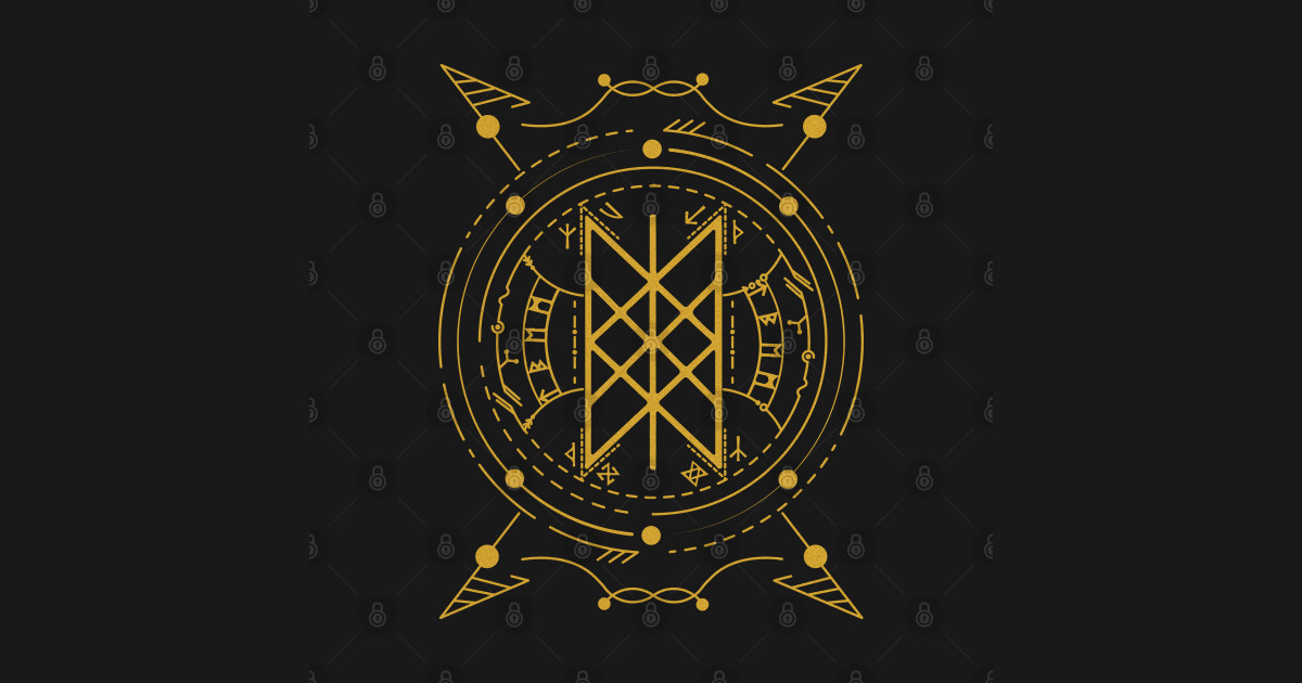 Web of Wyrd | Norse Pagan Symbol - Web Of Wyrd The Matrix Of Fate - T ...
