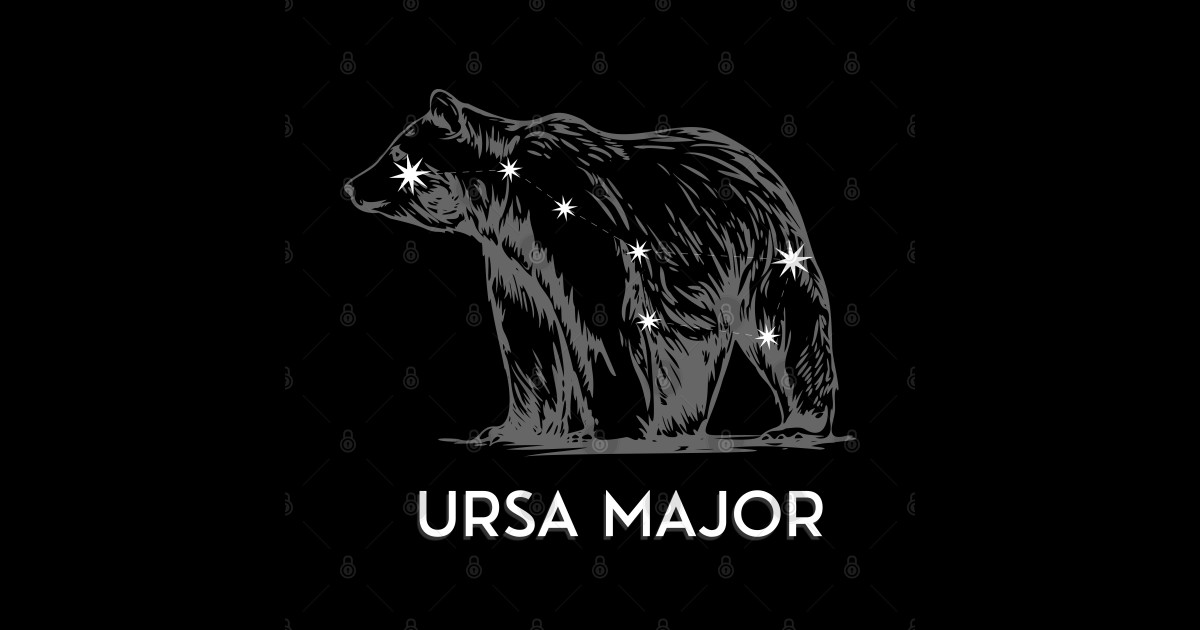 Ursa Major Constellation - Ursa Major - Sticker | TeePublic