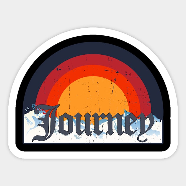 journey /// vintage retro - Journey - Sticker | TeePublic