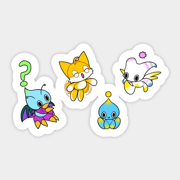 Tails Chao Stickers Magnets - Chao - Sticker | TeePublic