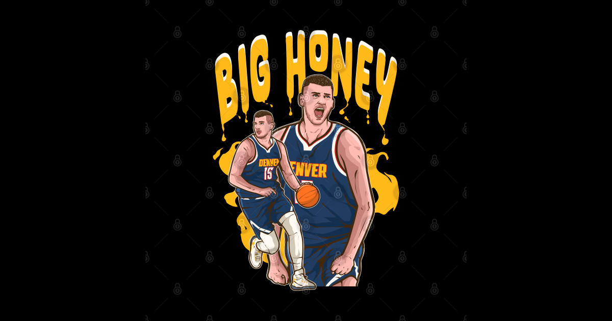 Nikola Jokic Big Honey Cartoon - Nikola Jokic - Sticker | TeePublic