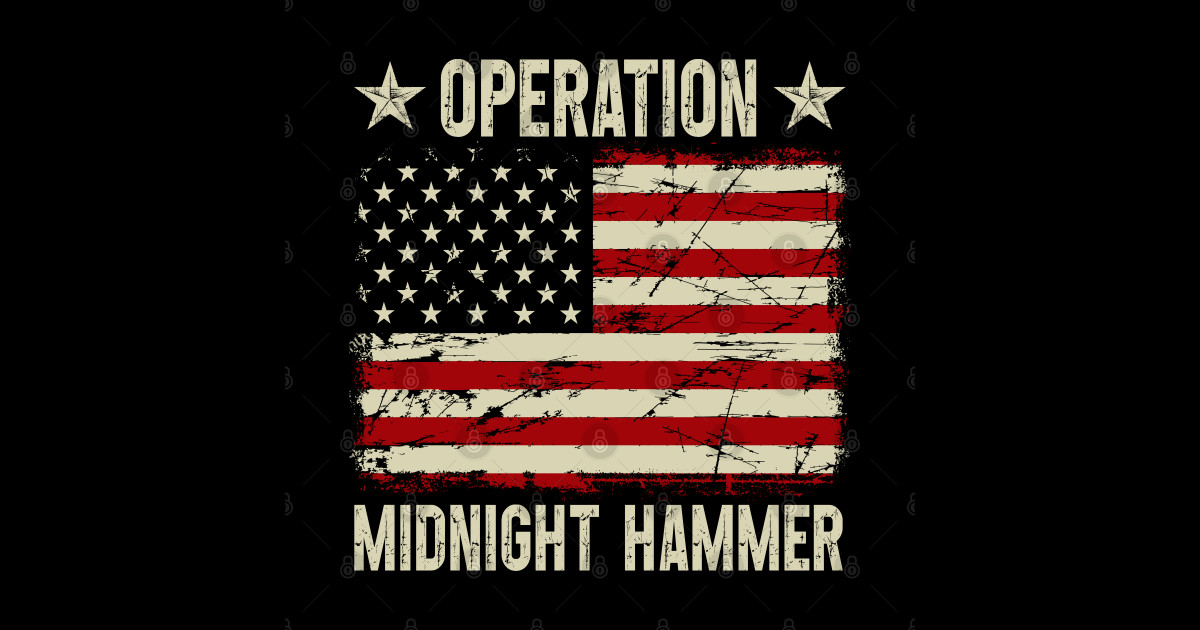 Operation Midnight Hammer B-2 Stealth Jet With American Flag ...
