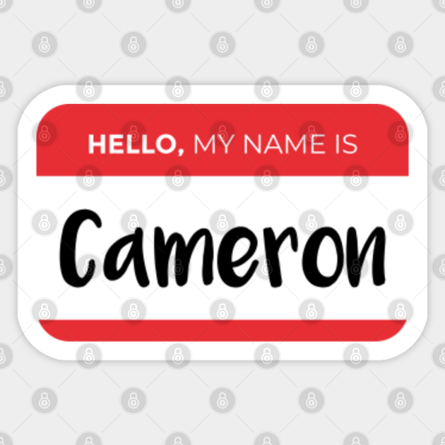 Cameron - Cameron - Sticker | TeePublic