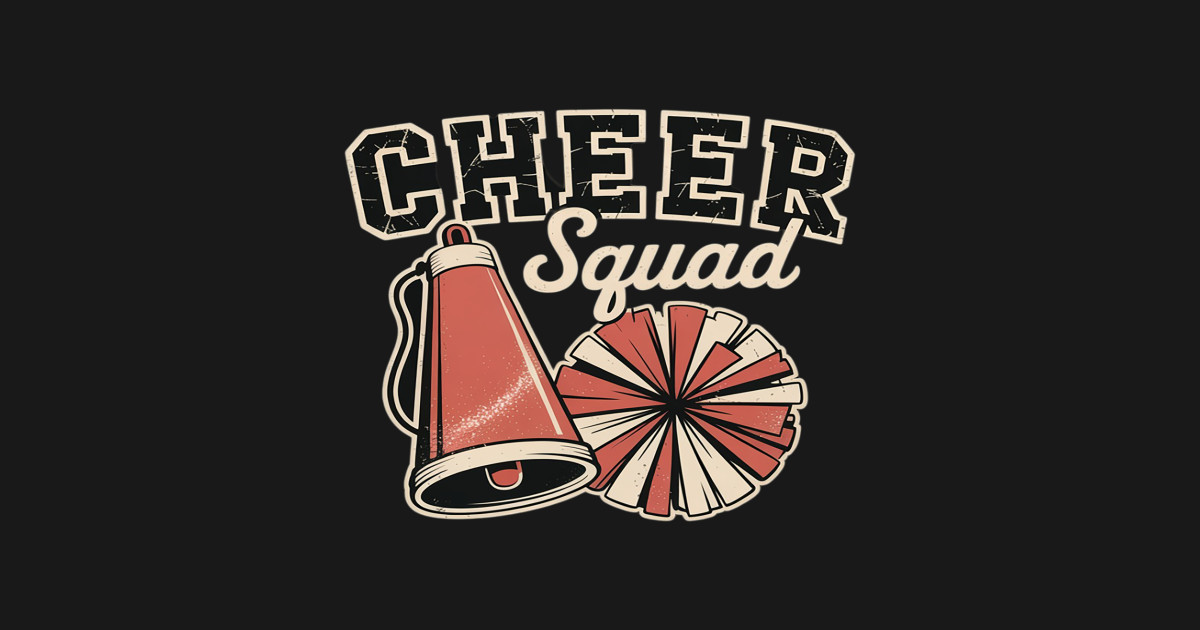 Cheer Squad Funny Cheerleader Cheerleading Red - Cheerleading - T-Shirt ...