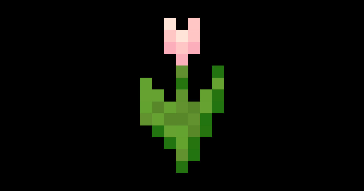 Minecraft Pink Tulip - Minecraft Flower - Magnet | TeePublic