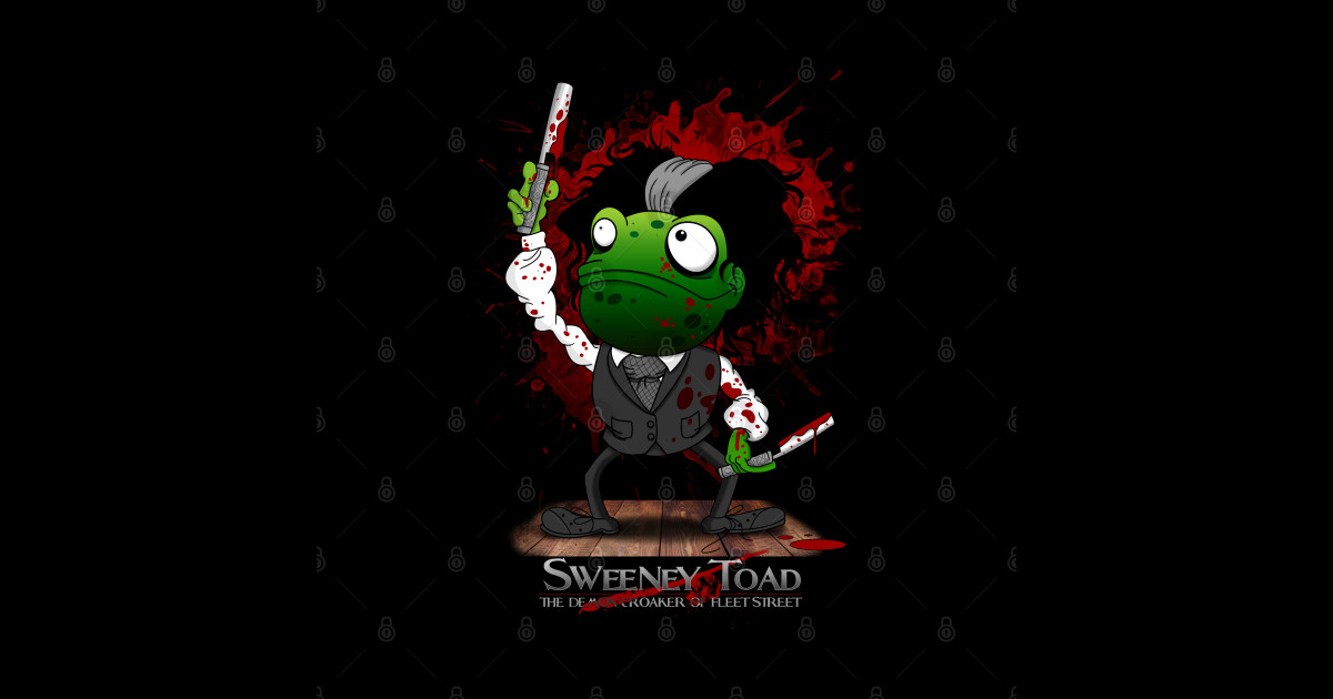Sweeney Toad - Sweeney Todd - Sticker | TeePublic