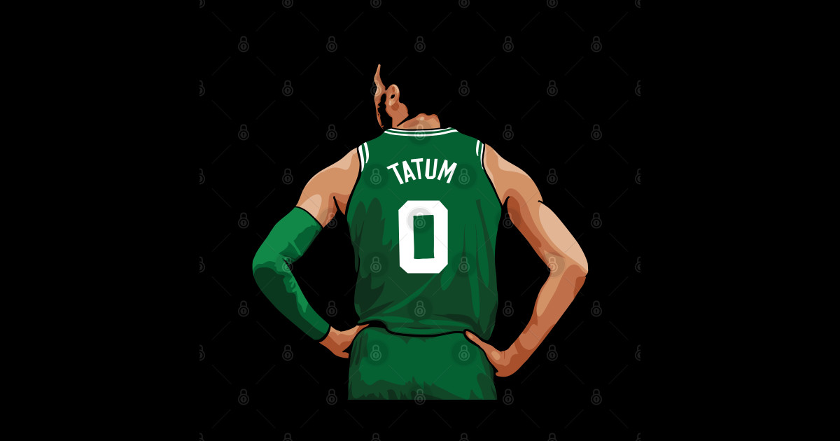 Jayson Tatum Vector Standing - Jayson Tatum - Sticker | TeePublic