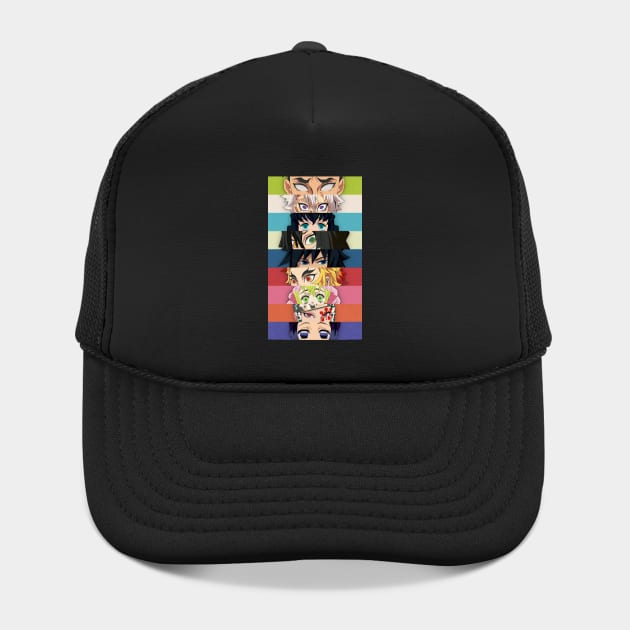 The 9 Hashira Demon Slayer - Hashira - Hat | TeePublic