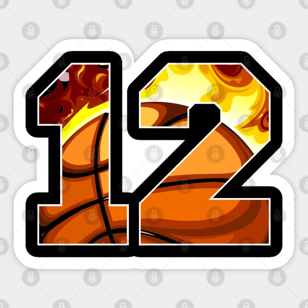 Boys Personalized Custom Number 12 Basketball Gift - Boys Personalized ...