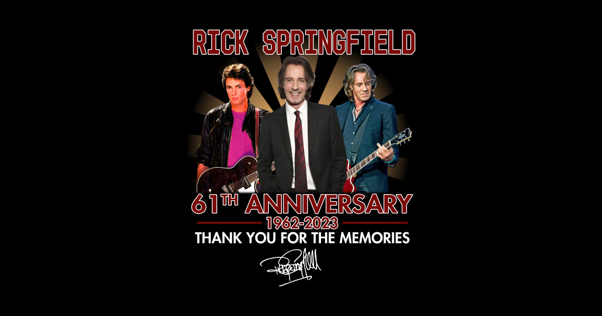 ANNIVERSARY TOUR - Vintage Rick Music Springfield - Sticker | TeePublic