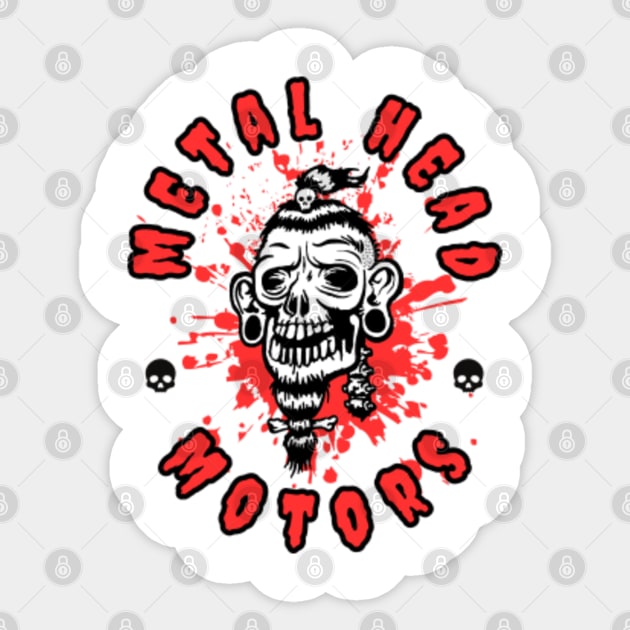 MHM - Shrunken Head Logo - Motorcycle - Sticker | TeePublic