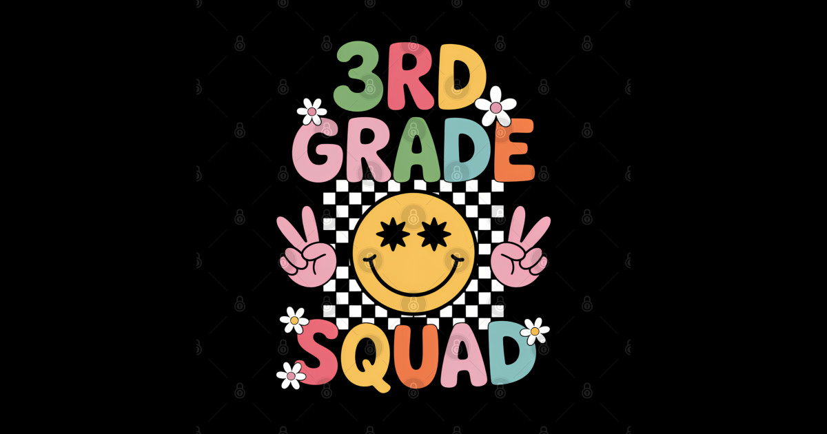 3rd Grade Cute Smile Face First Day Of School - 3rd Grade Cute Smile ...