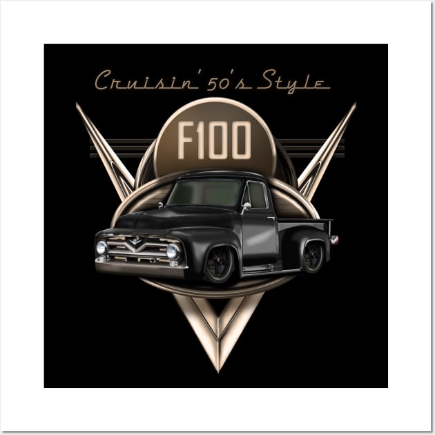 F100 Custom Truck - F100 Truck - Posters and Art Prints | TeePublic
