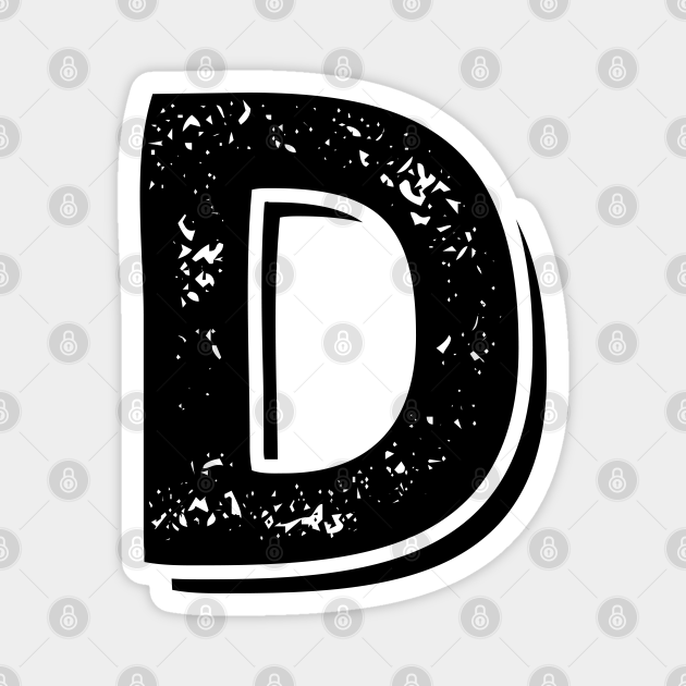 Capital Letter D Name Initial Monogram - Capital D - Magnet | TeePublic