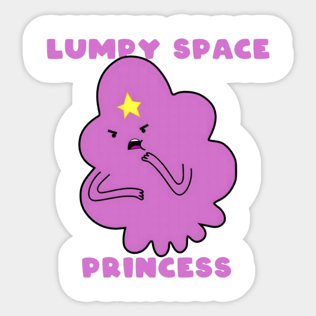 Lumpy Space Princess - Adventure Time - Sticker | TeePublic