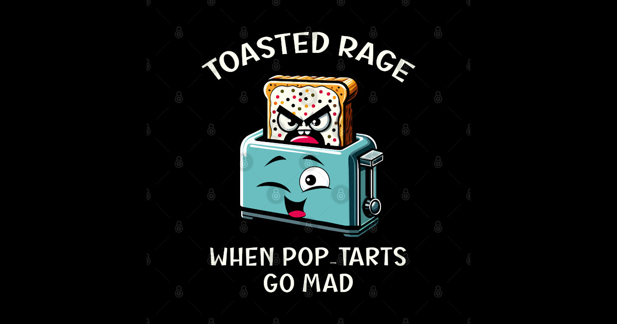 Toasted Rage When Pop Tarts Go Mad! - Pop Tarts Fan - Sticker | TeePublic