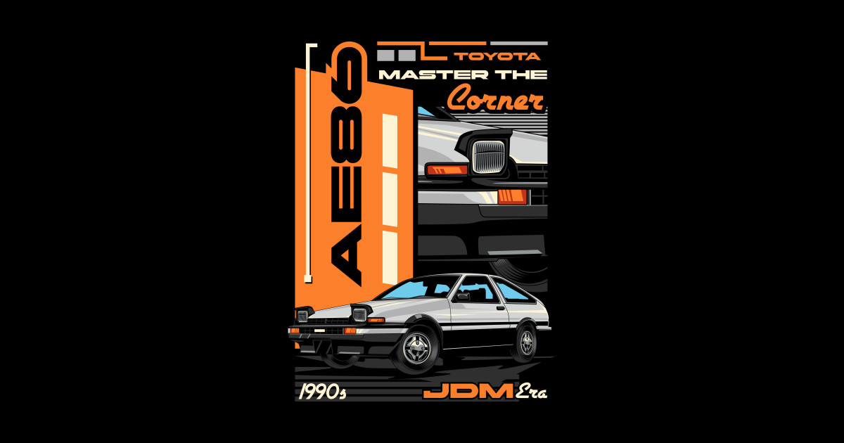 AE86 Toyota - Toyota Ae86 - Sticker | TeePublic