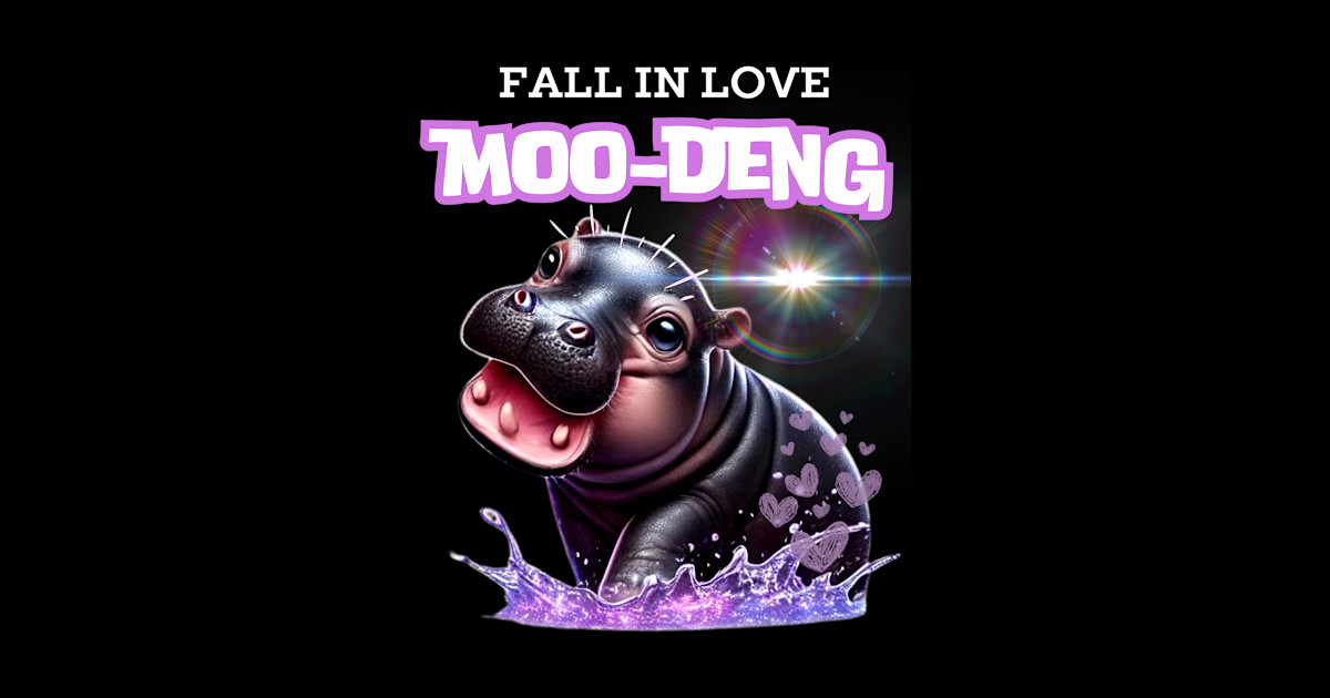 Cute Baby Hippo Moo Deng Bouncy Pig Hippopotamus - Cute Baby Hippo Moo ...