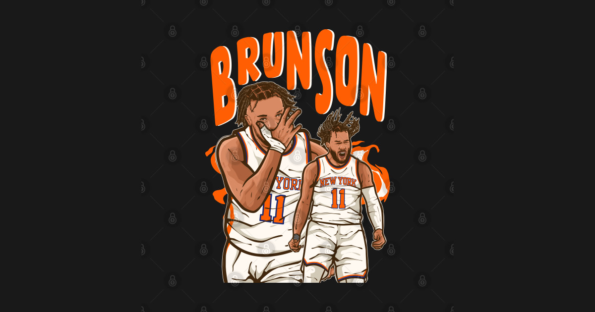 Jalen Brunson Cartoon - Jalen Brunson - T-Shirt | TeePublic