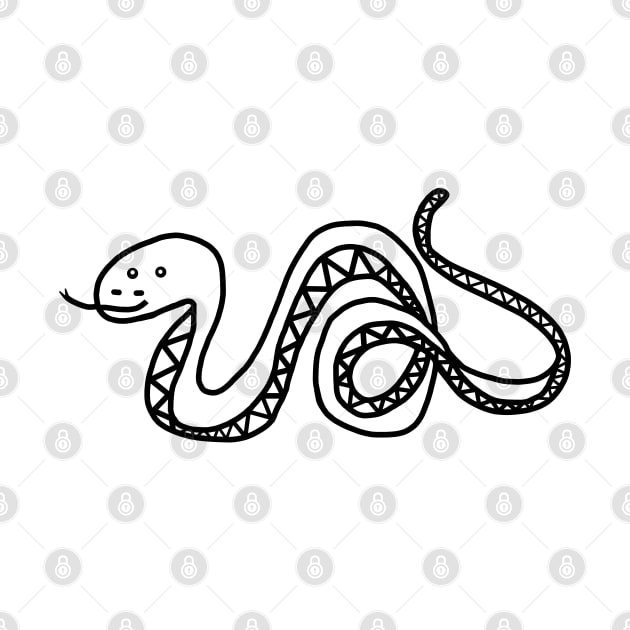 Snake Line Drawing - Year Of The Snake - T-Shirt | TeePublic